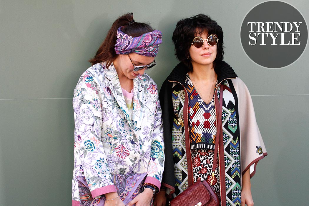 Streetstyle Milaan. Fantasieën bij Etro - TRENDYSTYLE